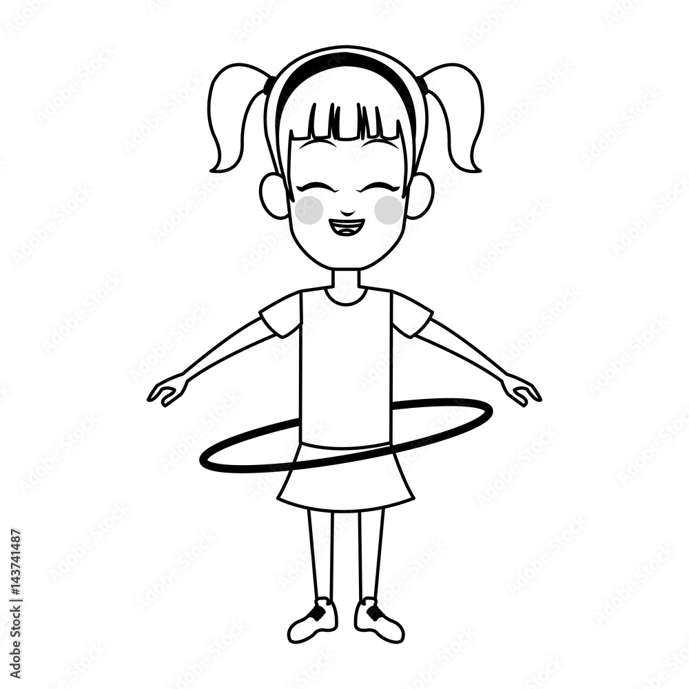 Hula Hoop Clipart Black And White