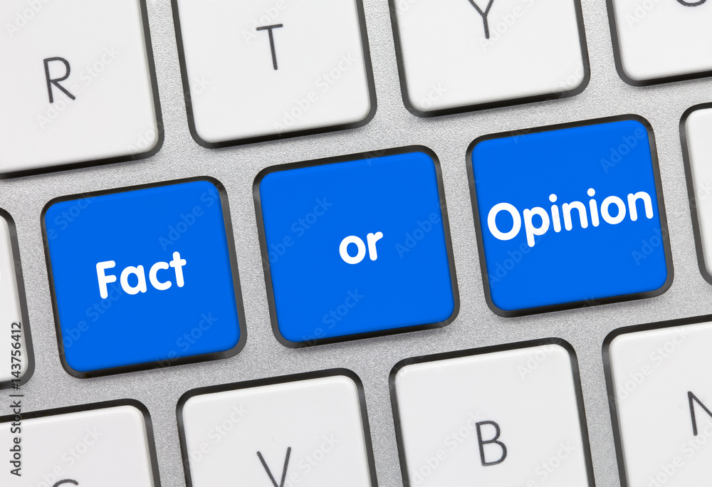 Fact or Opinion Stock Photo | Adobe Stock