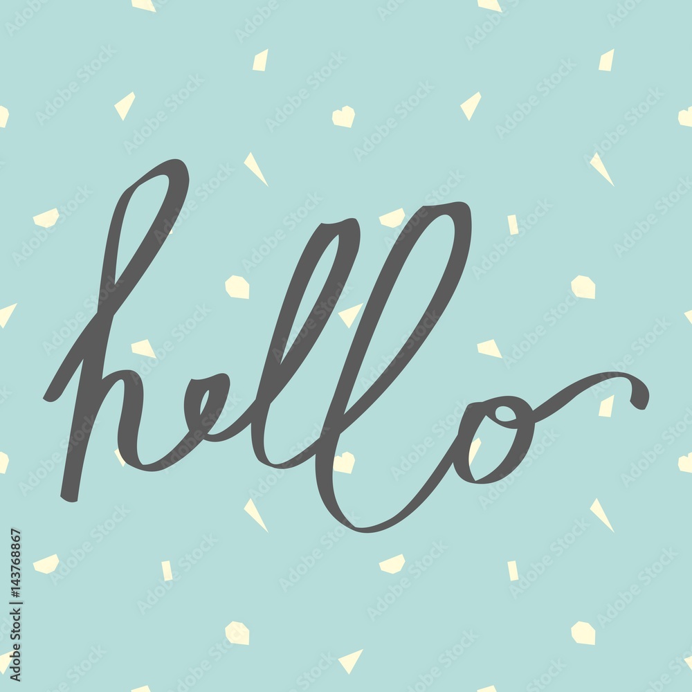Hello. Vector illustration. Seamless abstract background Stock ... Hello. Vector illustration. Seamless abstract background Stock ...