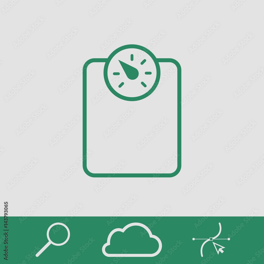 measure the weight icon stock vector illustration flat design Stock ...