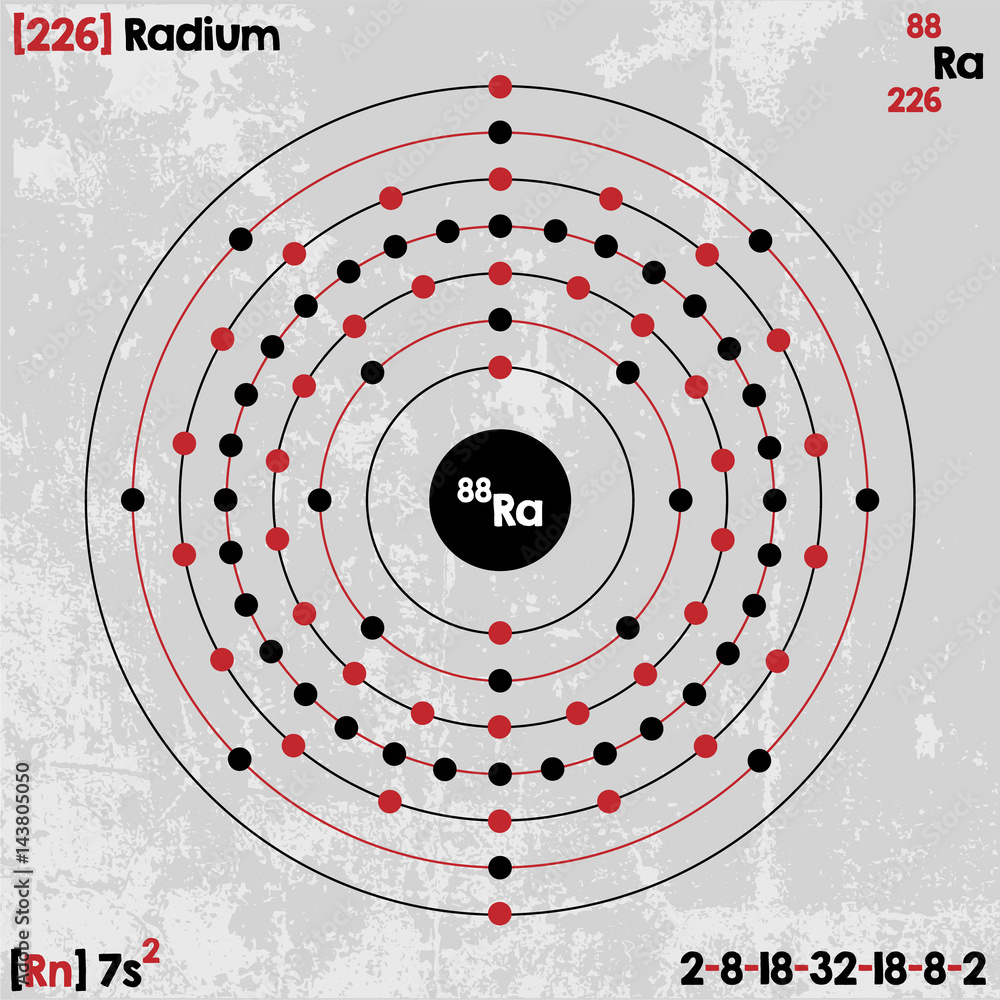 Large and detailed infographic of the element of Radium. Stock Vector ...
