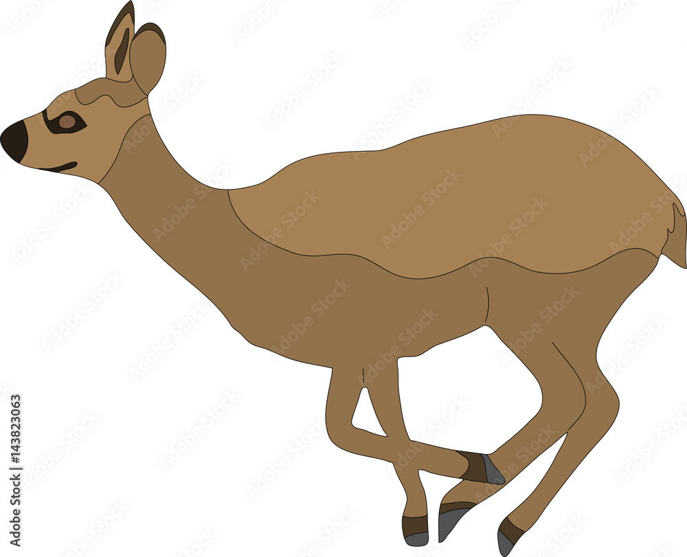 Antelope Running Clipart