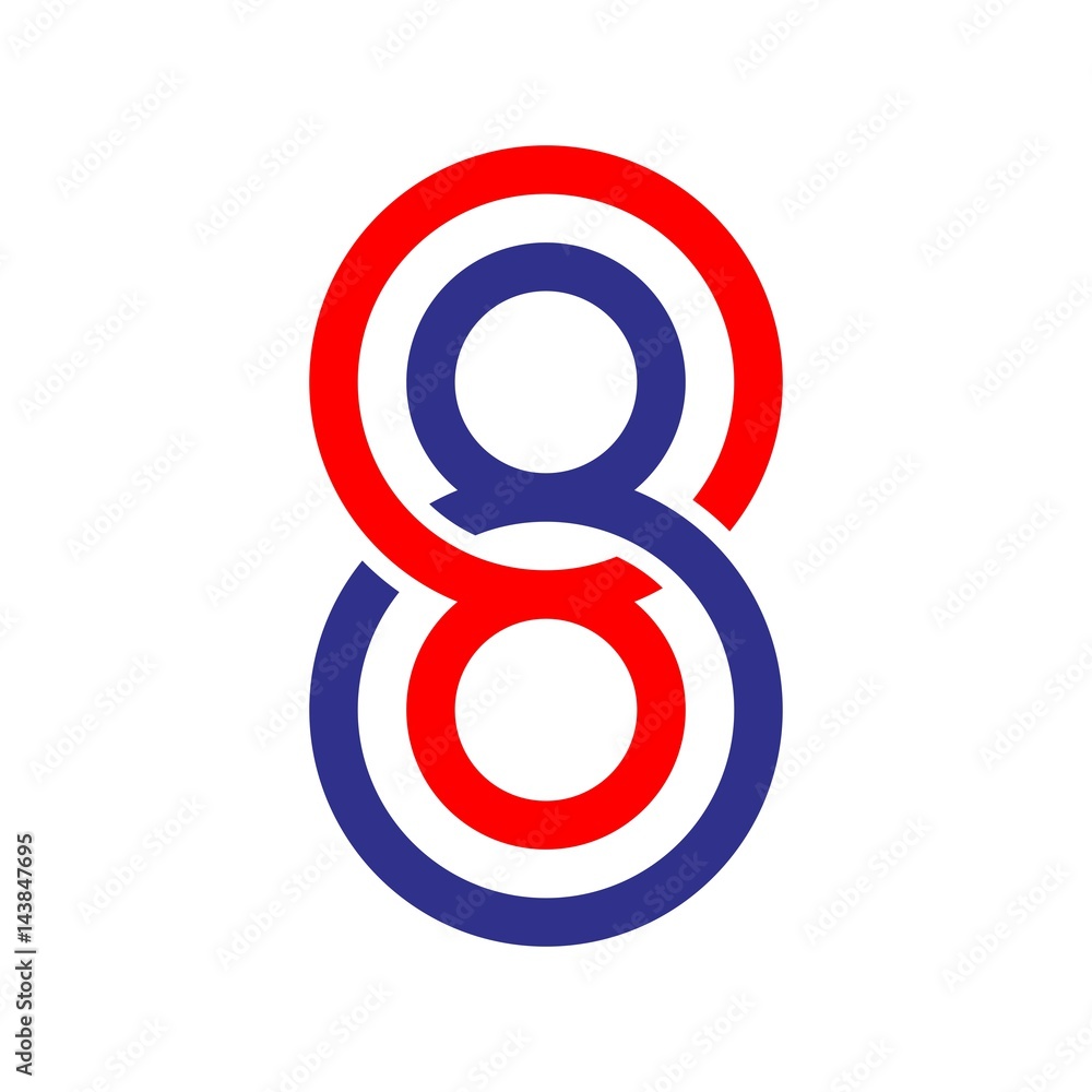 88 logo vector. template vector. Stock Vector | Adobe Stock