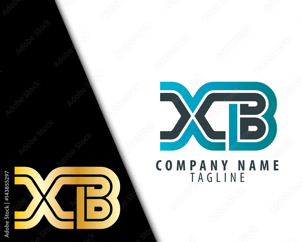 Initial Letter XB With Linked Circle Logo Stock Vector | Adobe Stock