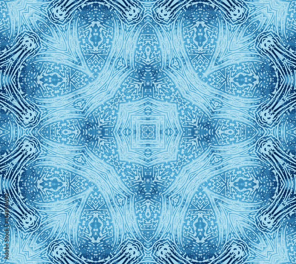 Bright blue abstract concentric pattern Stock Illustration | Adobe Stock