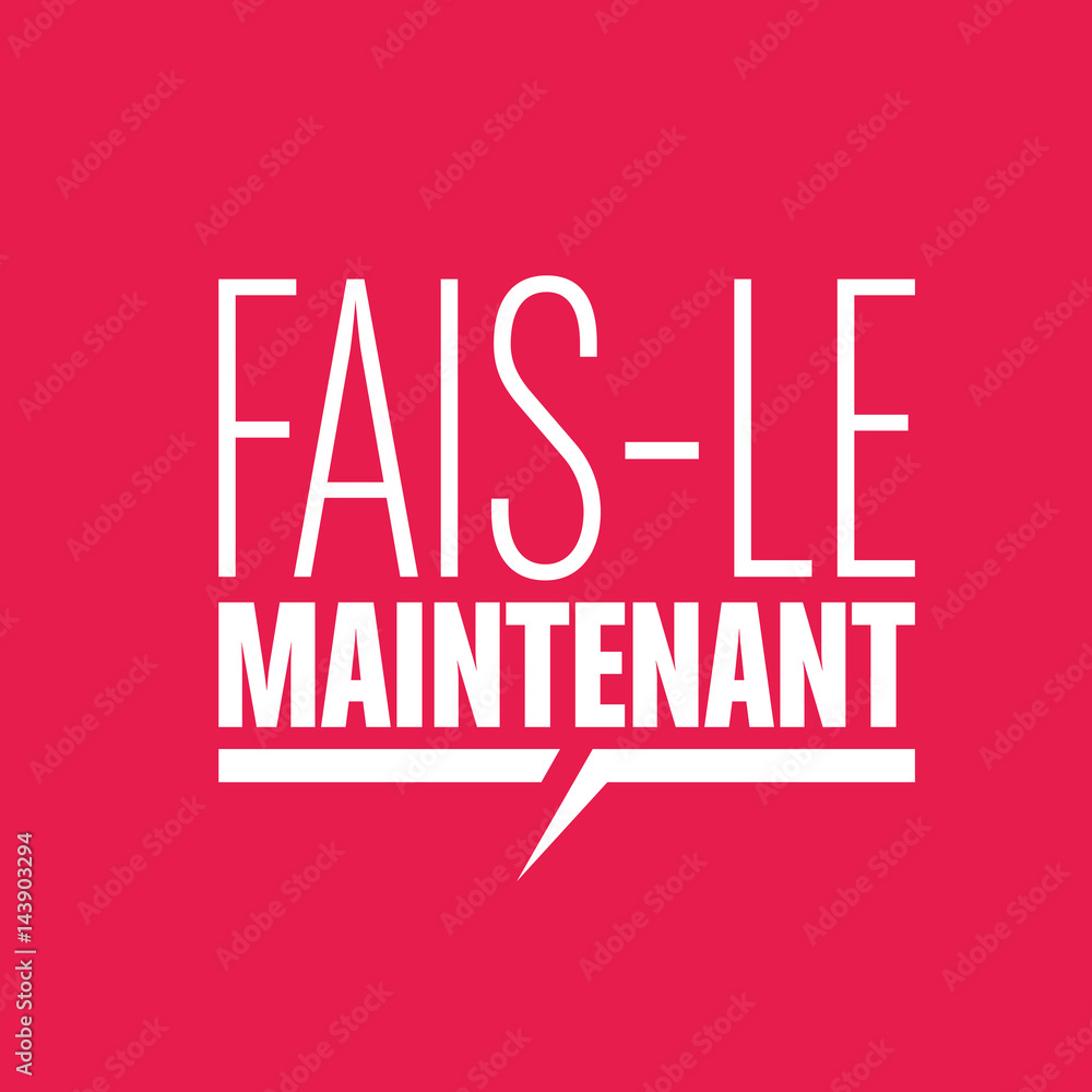 fais le maintenant vector de Stock | Adobe Stock