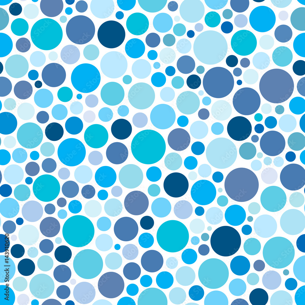 Blue circle background, seamless pattern.Vector illustration Stock ...