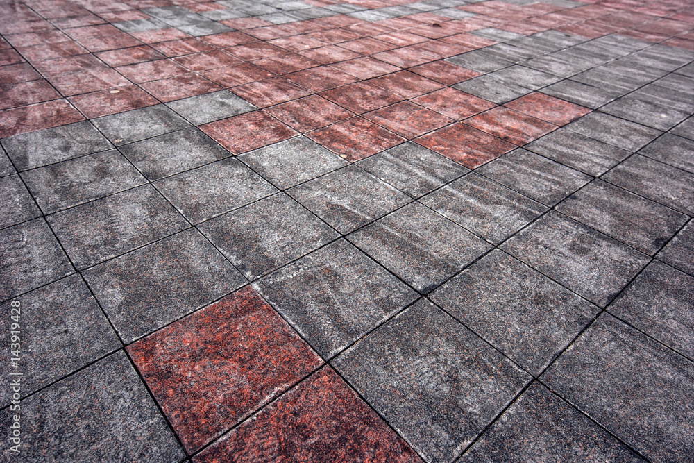 Pavement surface in perspective Stock Photo | Adobe Stock