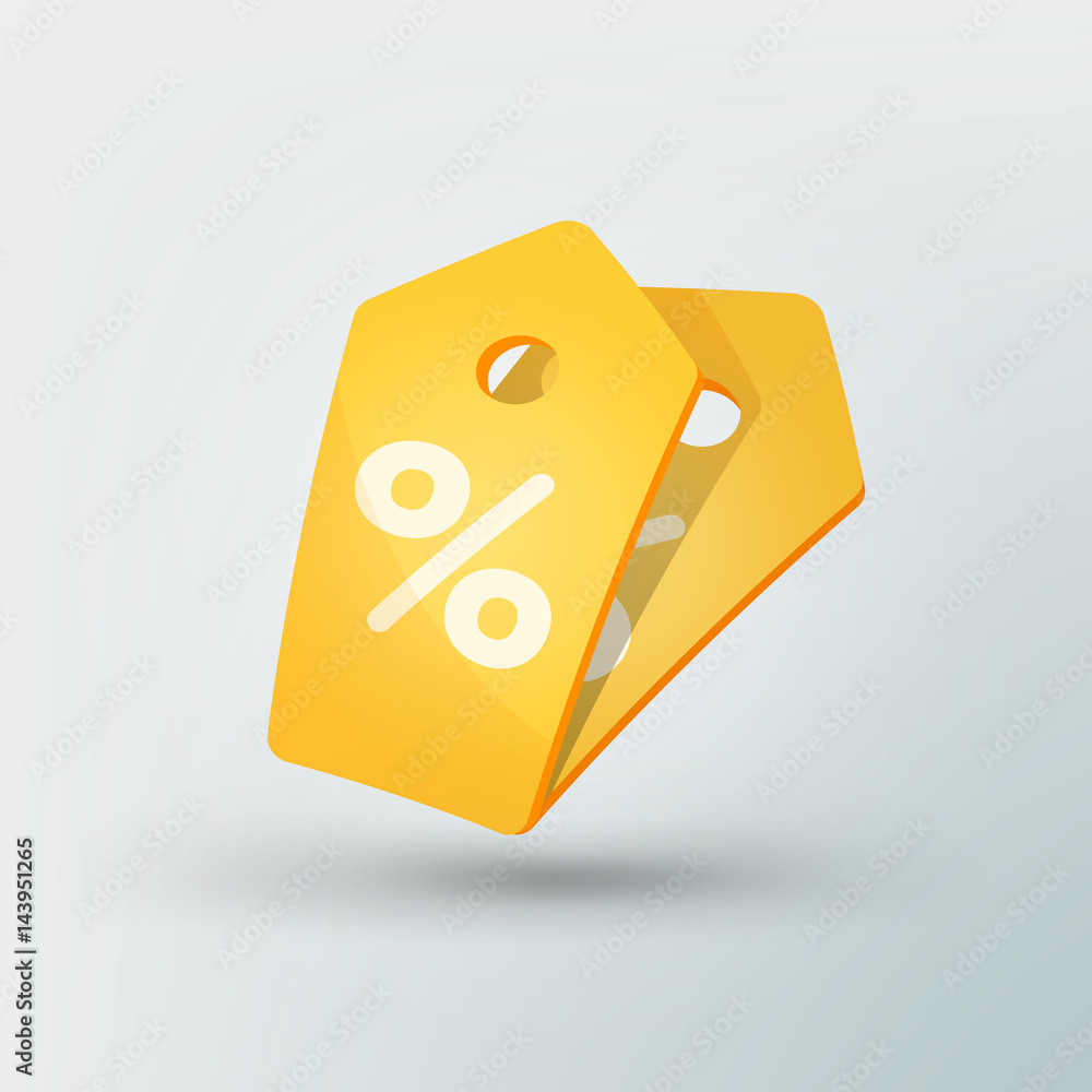 Price Tag Icon Yellow