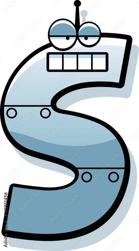 Letter S Robot Stock Vector | Adobe Stock