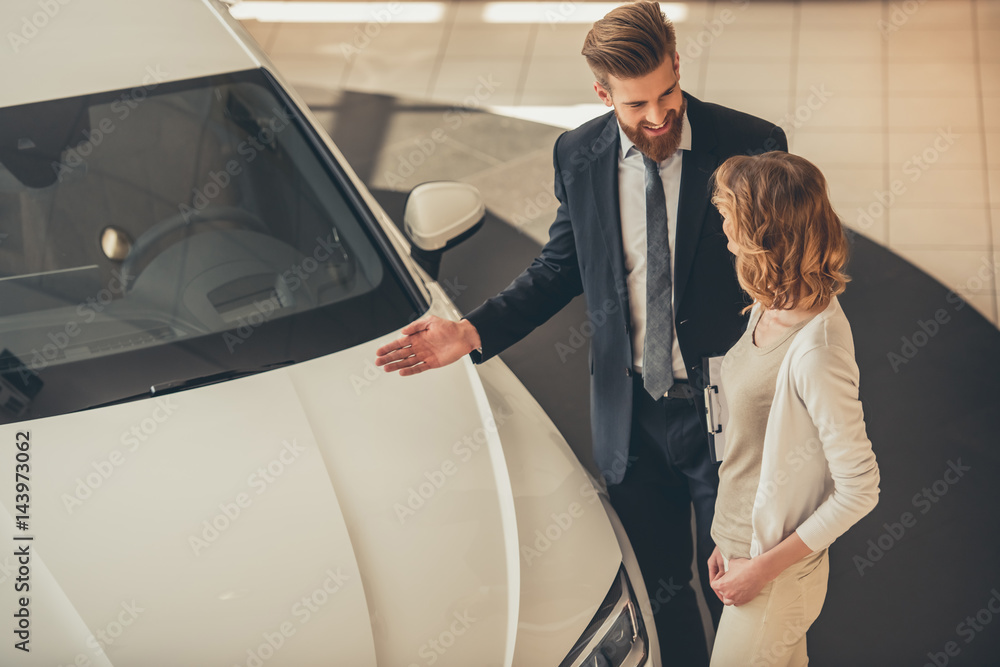Visiting car dealership Stock Photo | Adobe Stock