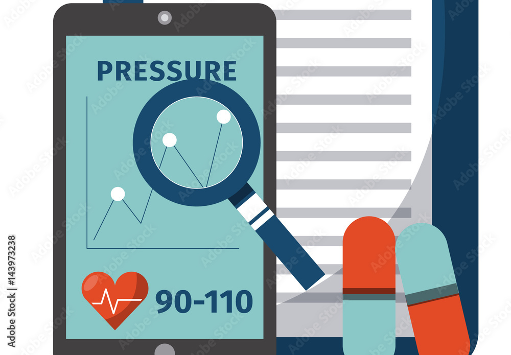 Blood Pressure Chart Icon Stock Template | Adobe Stock