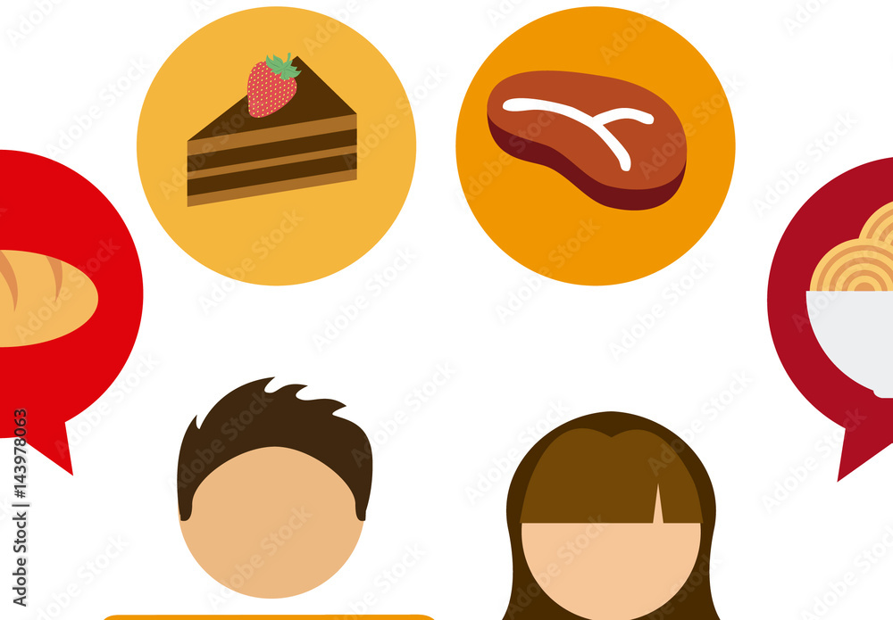 Dining and Food Infographic Stock Template | Adobe Stock