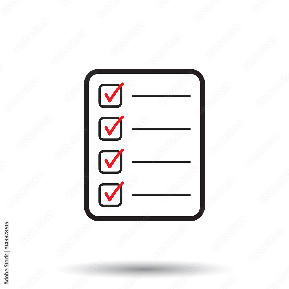 To do list icon. Checklist, task list vector illustration in flat style ...