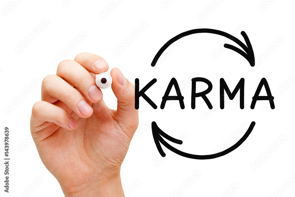Karma Cycle Arrows Concept Stock Photo | Adobe Stock