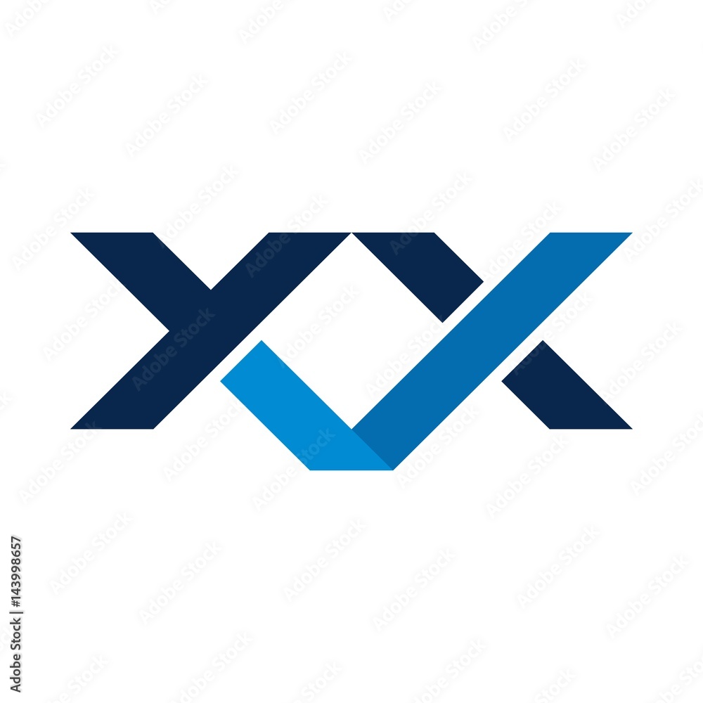 x and x logotype. letter mark. logo vector. icon template. Stock Vector ...