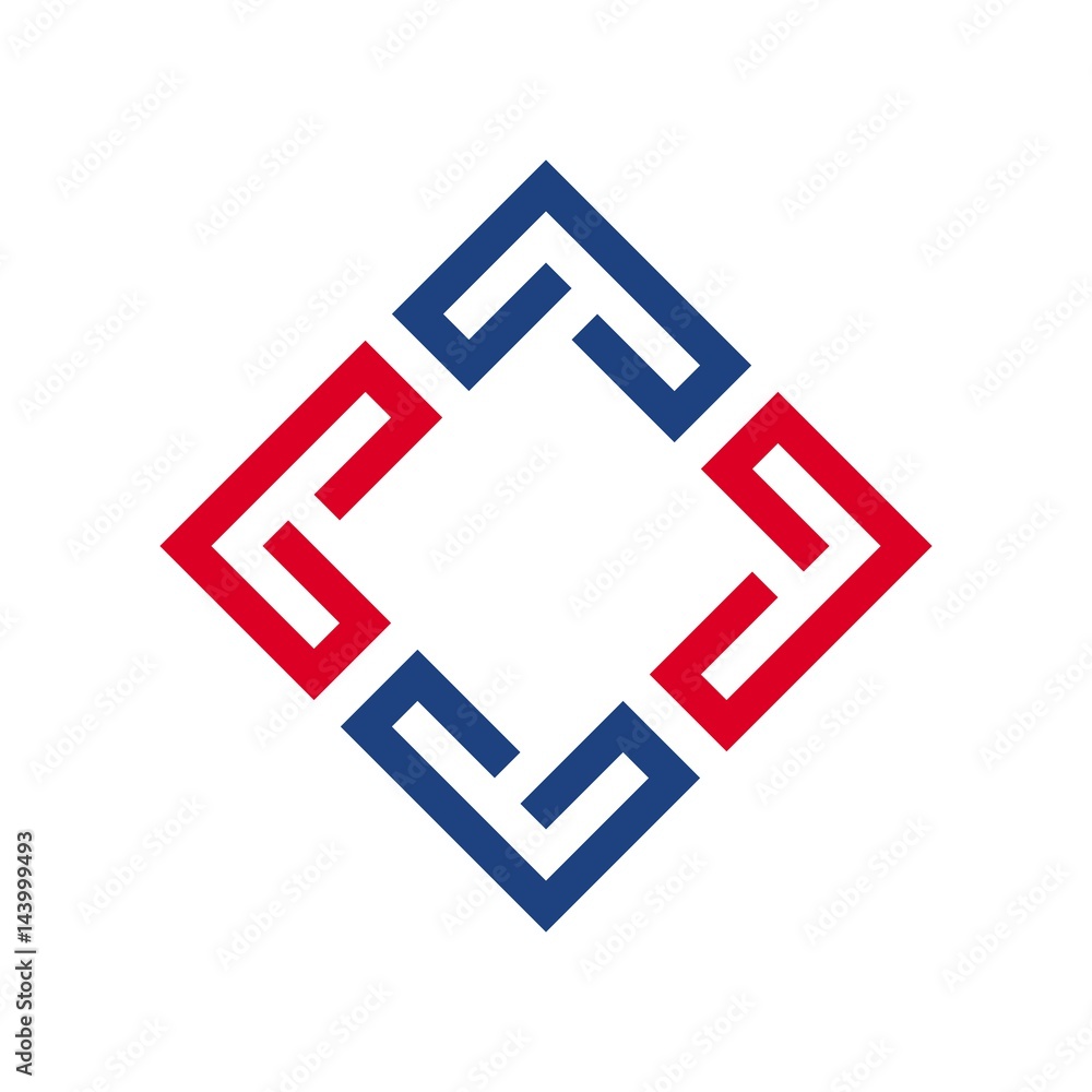 square logo vector. Stock Vector | Adobe Stock