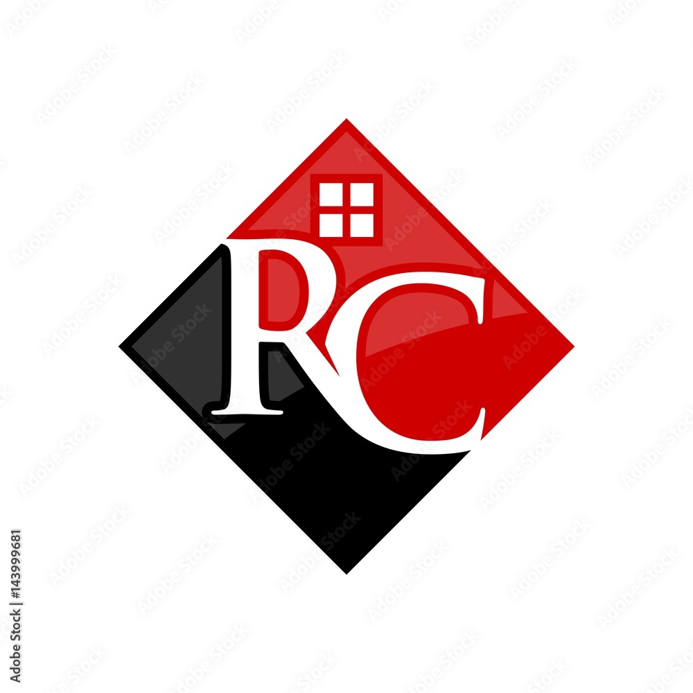 letter r and c logo vector. Stock Vector | Adobe Stock