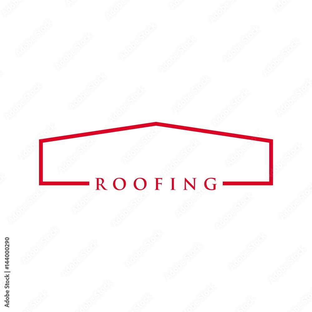 roof logo vector. template icon. Stock Vector | Adobe Stock