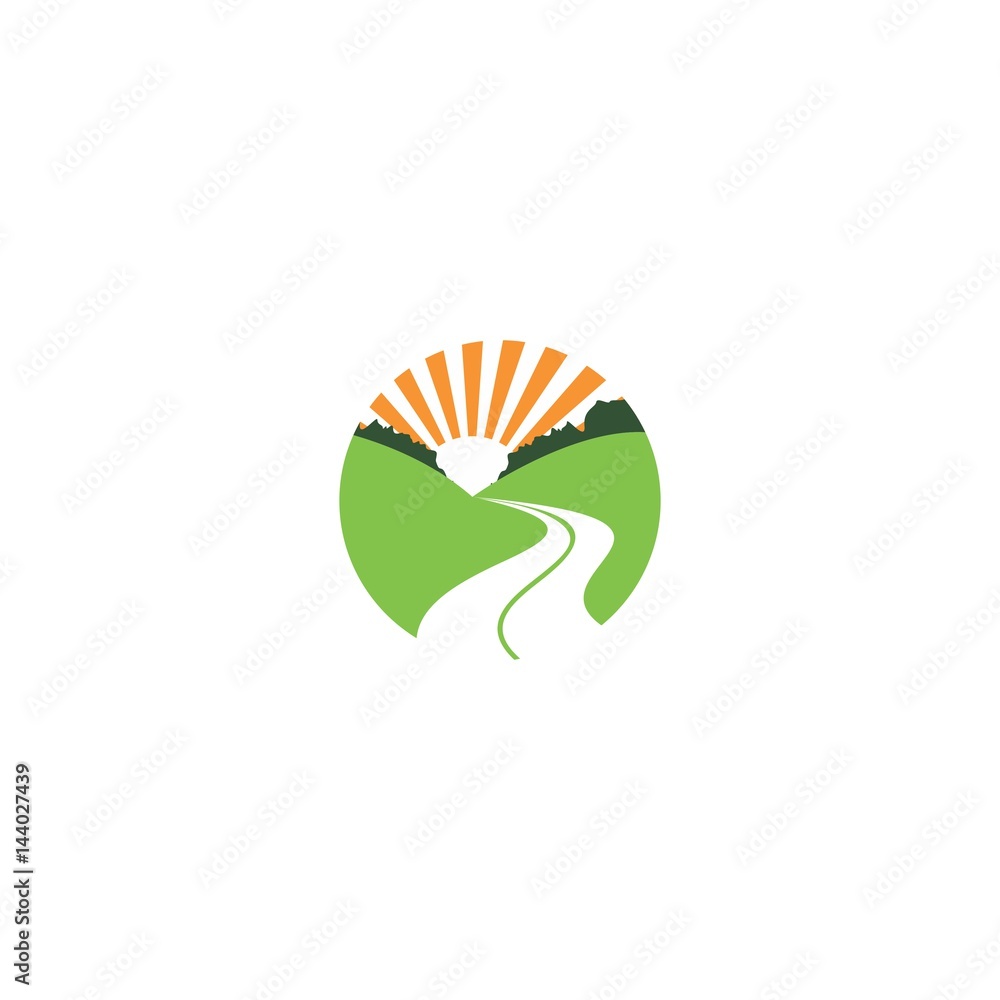 icon logo green way Stock Vector | Adobe Stock