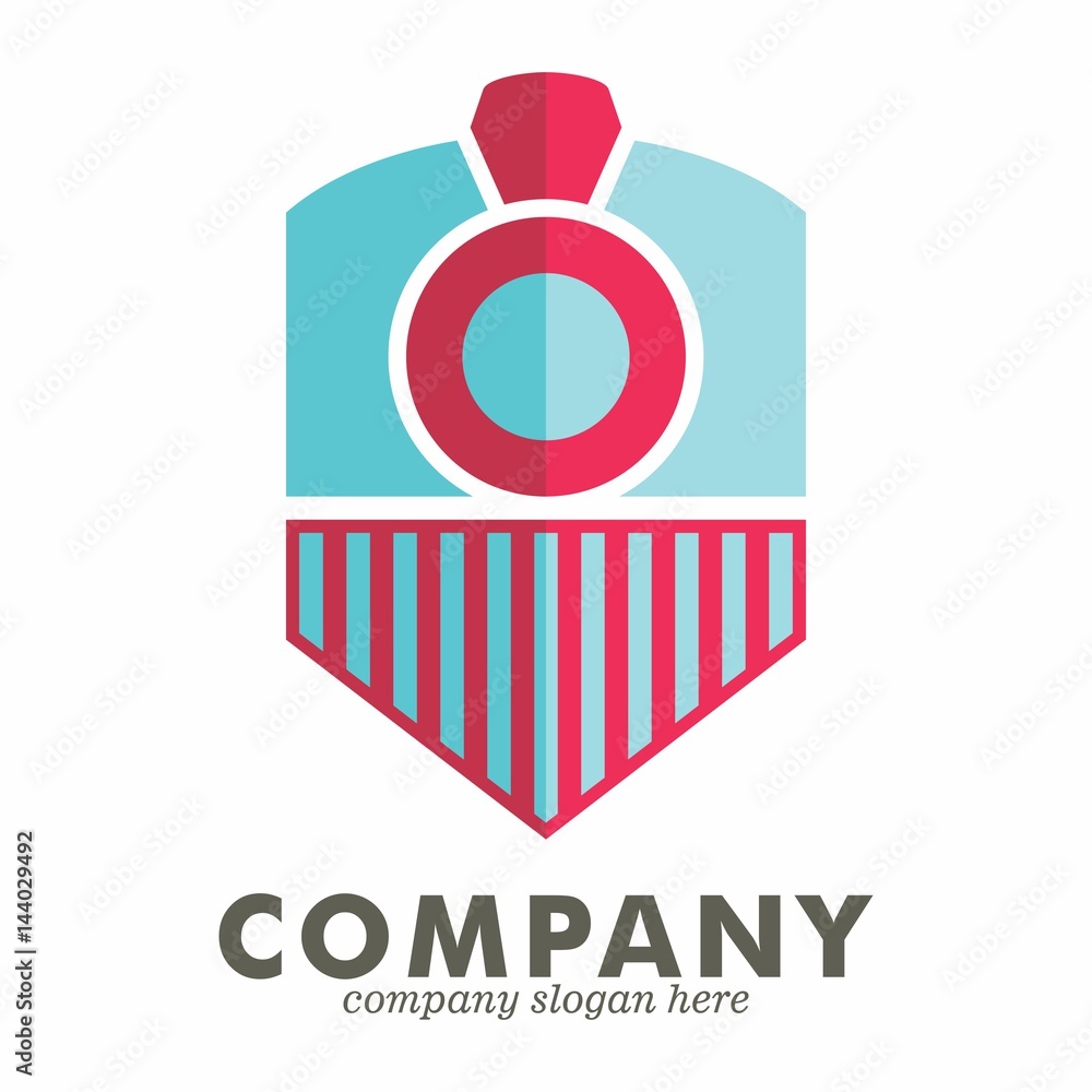 Train Subway Monorail Railroad logo vector Stock Vector | Adobe Stock