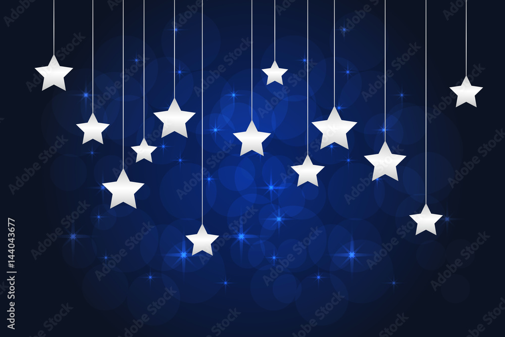 Blue background with stars Stock Vector | Adobe Stock