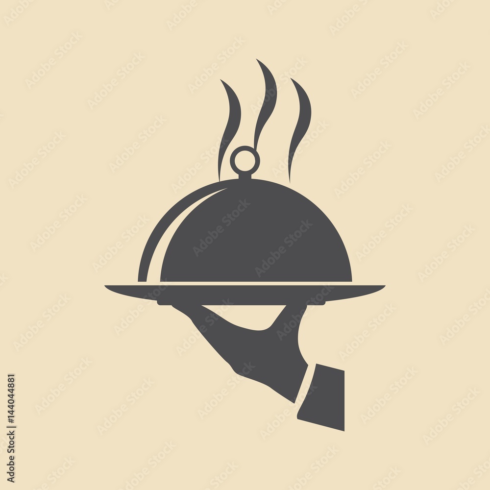 food cover icon Stock Vector | Adobe Stock