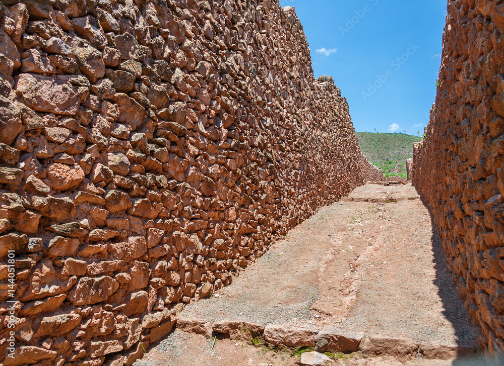 Pikillacta (Pikillaqta) is a ancient village of the Wari people in the ...