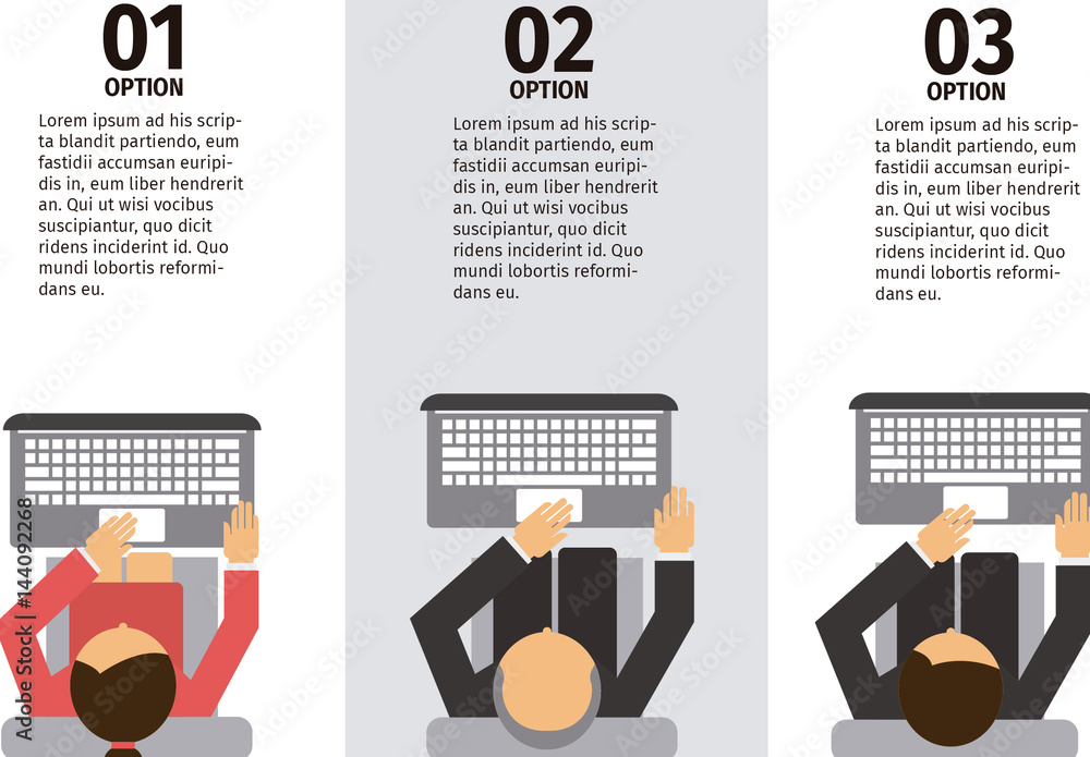 Collaborative Working Infographic 4 Stock Template | Adobe Stock