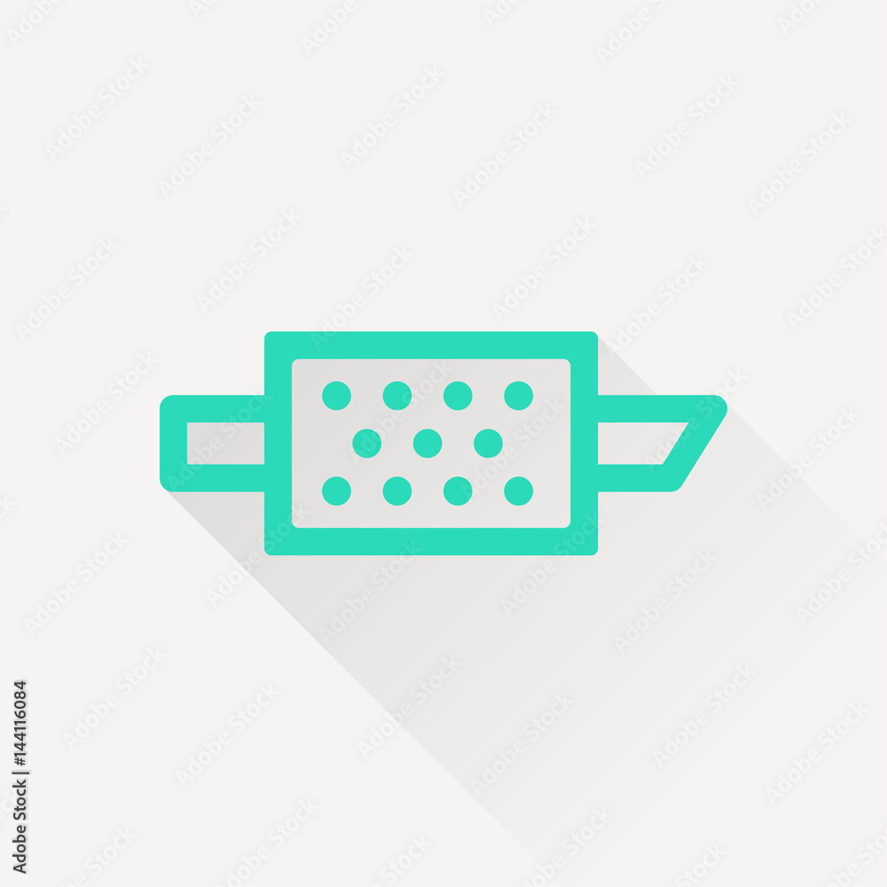 Particulate engine filter warning vector hmi dashboard flat icon Stock ...