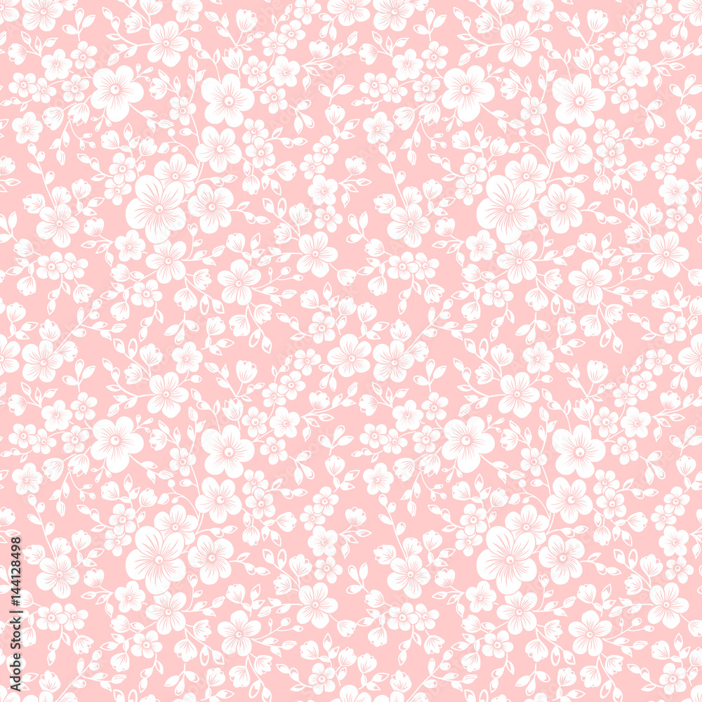 Cherry Blossom Pattern Wallpaper