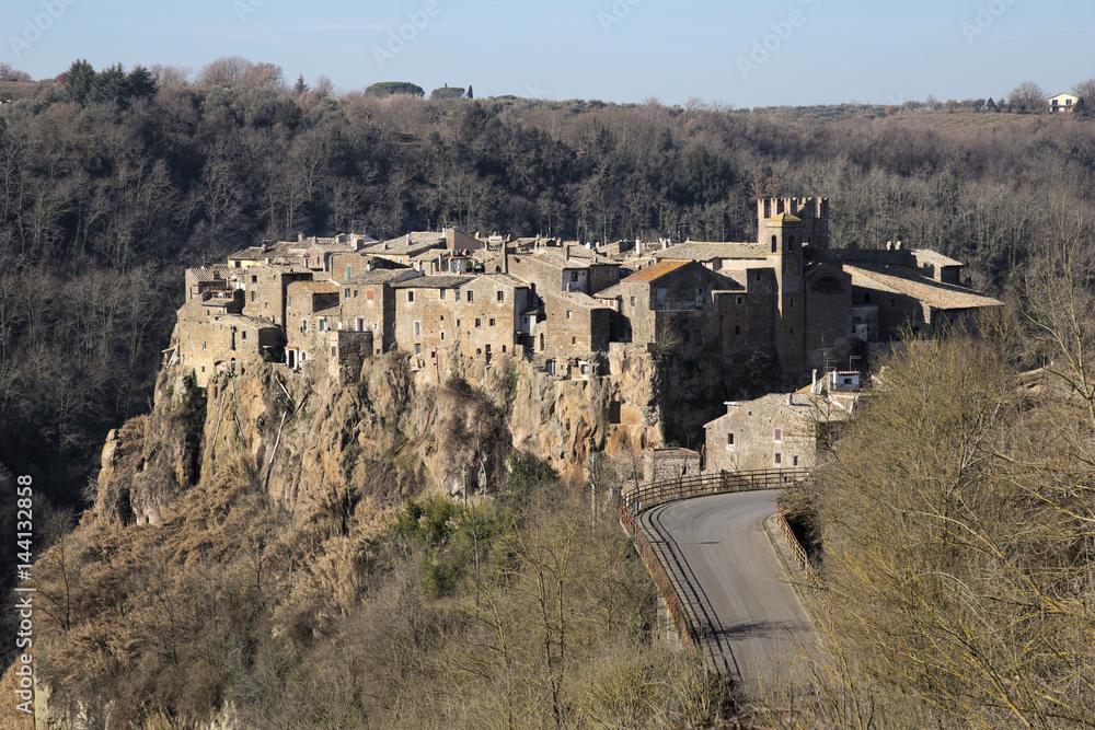 Calcata, Viterbo, Lazio foto de Stock | Adobe Stock