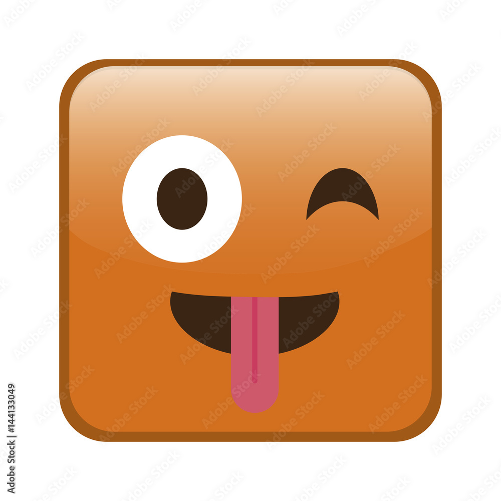 Overly Excited Cartoon Face