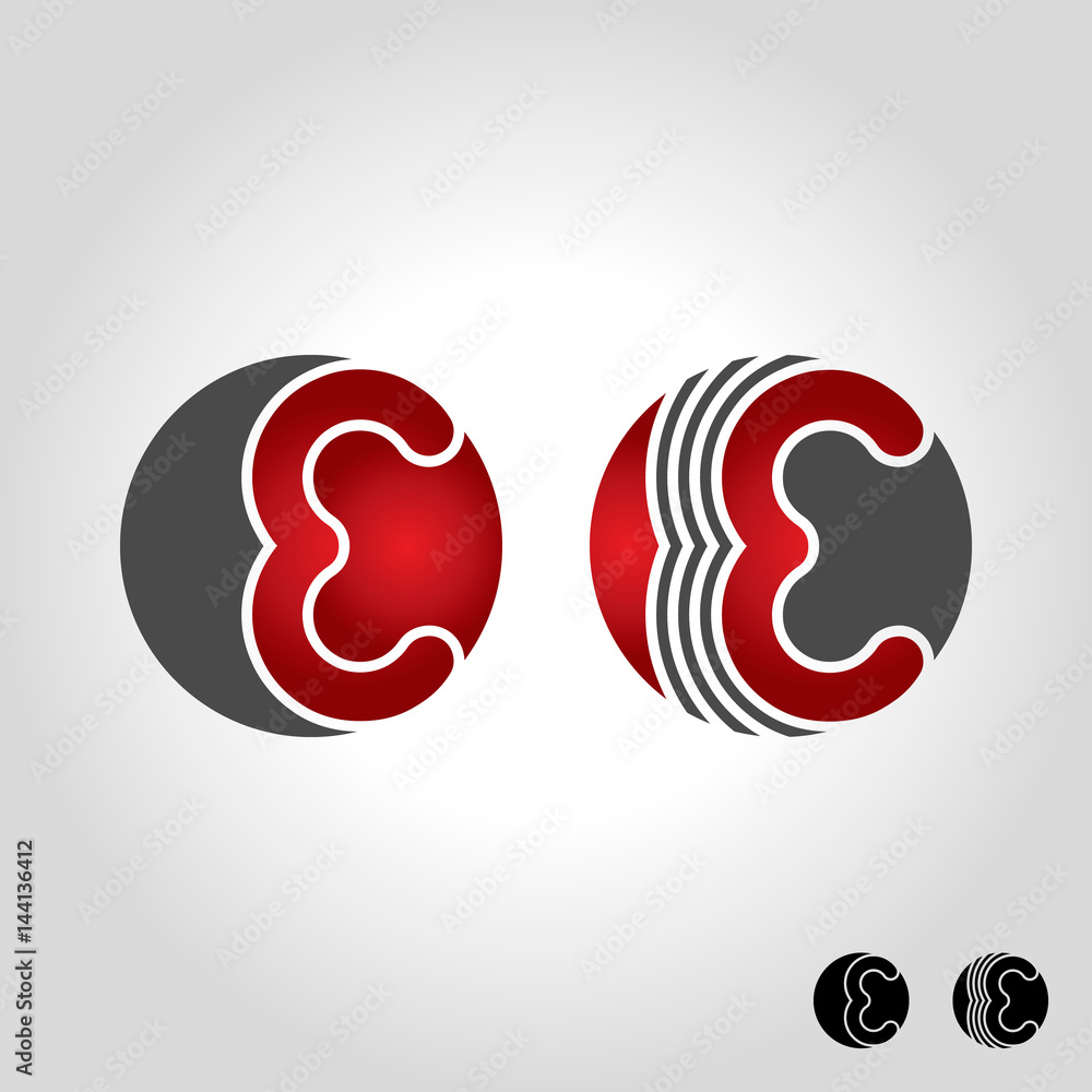 letter e logo, icon and symbol vector illustration Stock Vector | Adobe ...