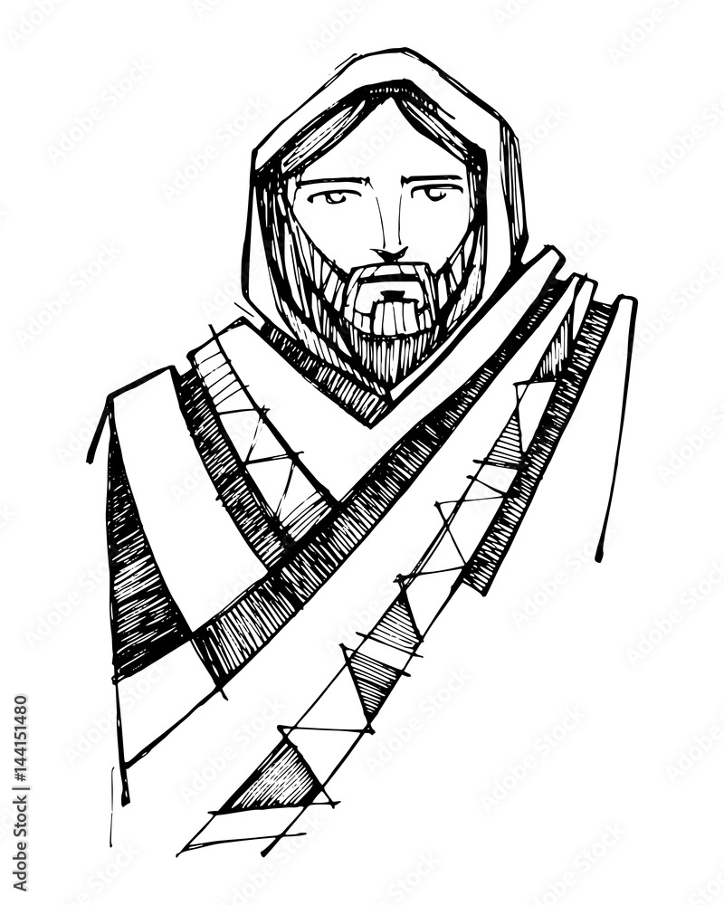 Jesus Christ illustration vector de Stock | Adobe Stock