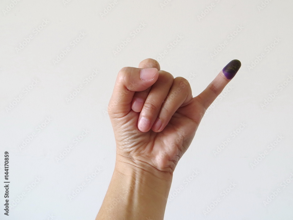 Vote Middle Finger Ink