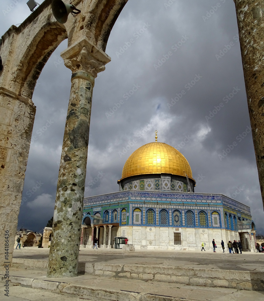 Felsendom Jerusalem auf dem Tempelberg, UNESCO Weltkulturerbe Stock ...