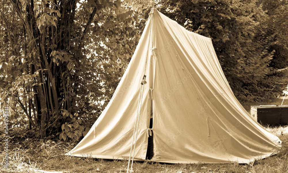 old tent Stock Photo | Adobe Stock