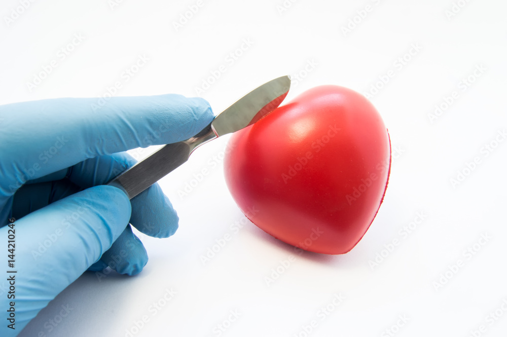 Heart surgery or cardiac surgery (cardiosurgery). Doctor surgeon ...