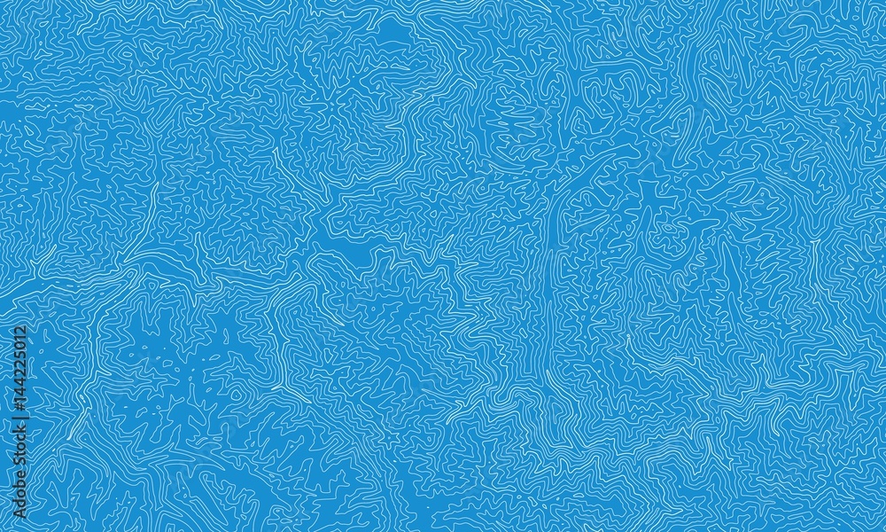 Vector abstract earth relief map. Generated conceptual elevation map ...