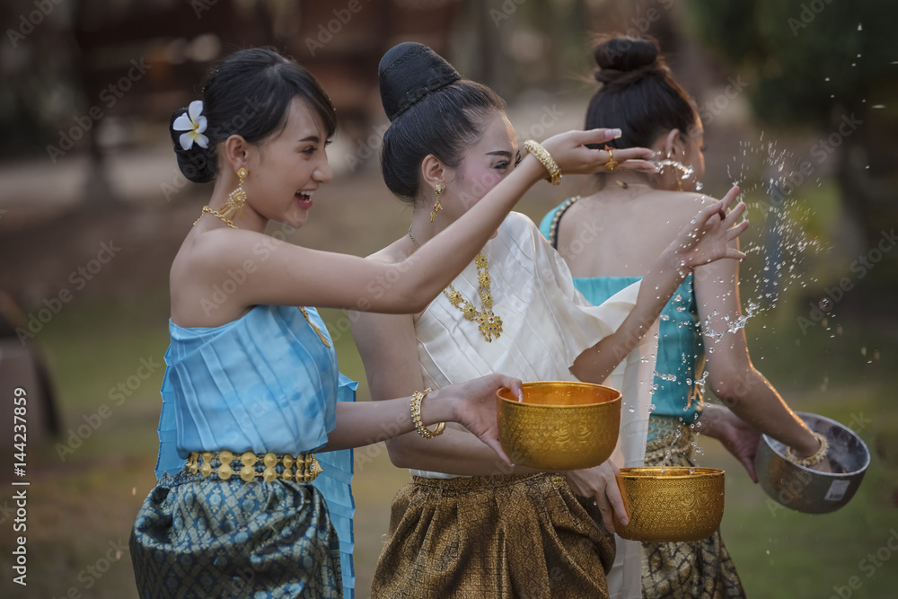 Songkran festival Stock Photo | Adobe Stock