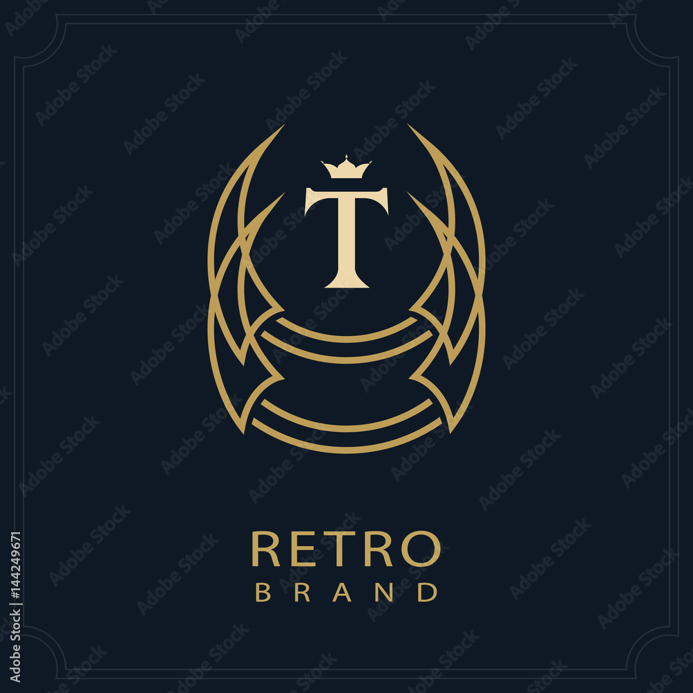 Modern logo. Geometric initial monogram template. Minimal design ...