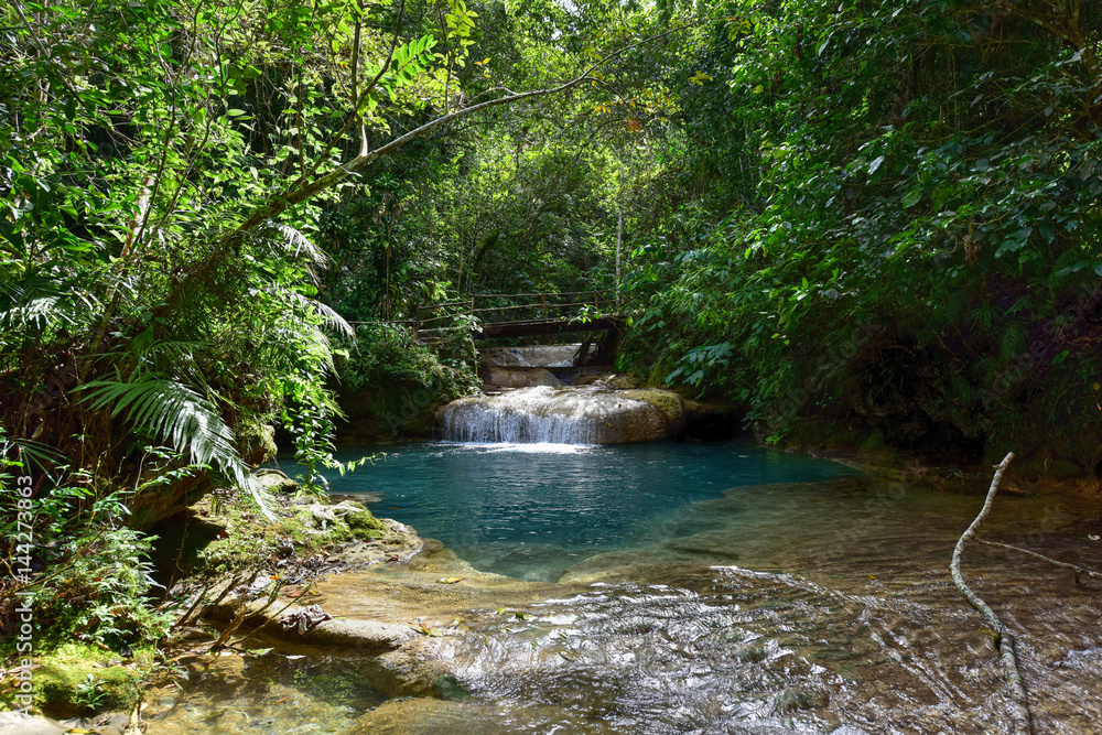 El Nicho Waterfalls in Cuba Stock Photo | Adobe Stock