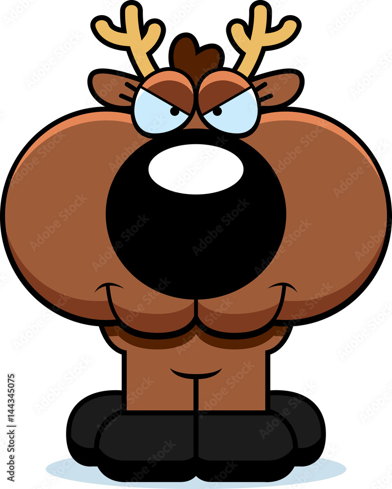 Cartoon Devious Deer Stock Vector | Adobe Stock