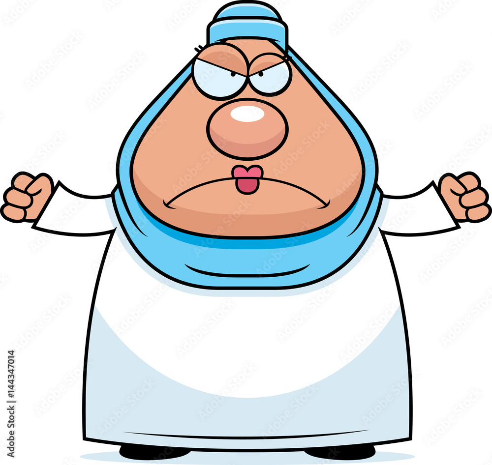 Angry Cartoon Muslim Stock Vector | Adobe Stock