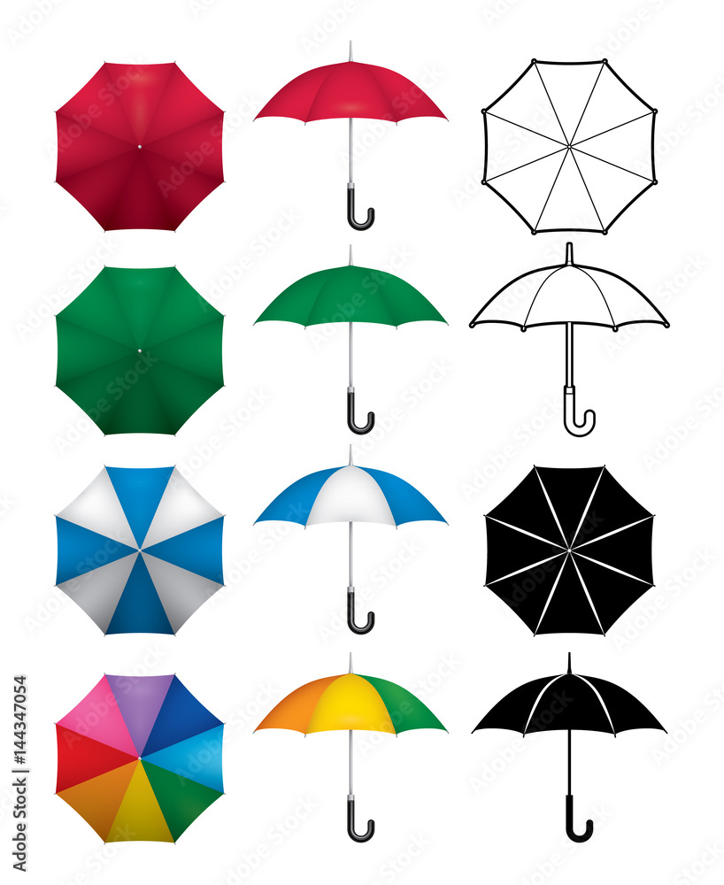 Umbrella Stock Vector | Adobe Stock