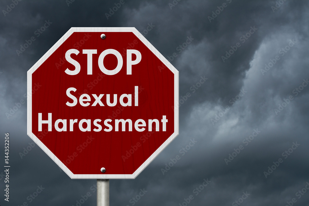 Stopping sexual harassment Stock Illustration | Adobe Stock