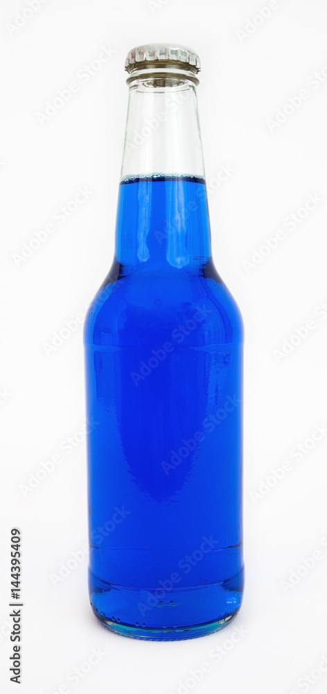 Light Blue Glass Bottle