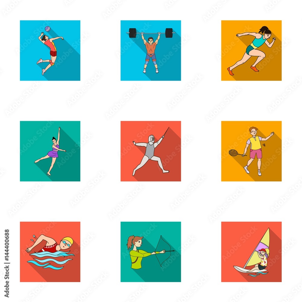 Olympic sports. Winter and summer sports. A set of pictures about ...