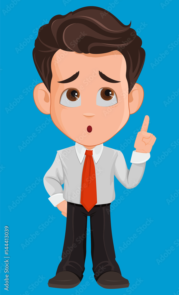 Business Man Thinking Animation
